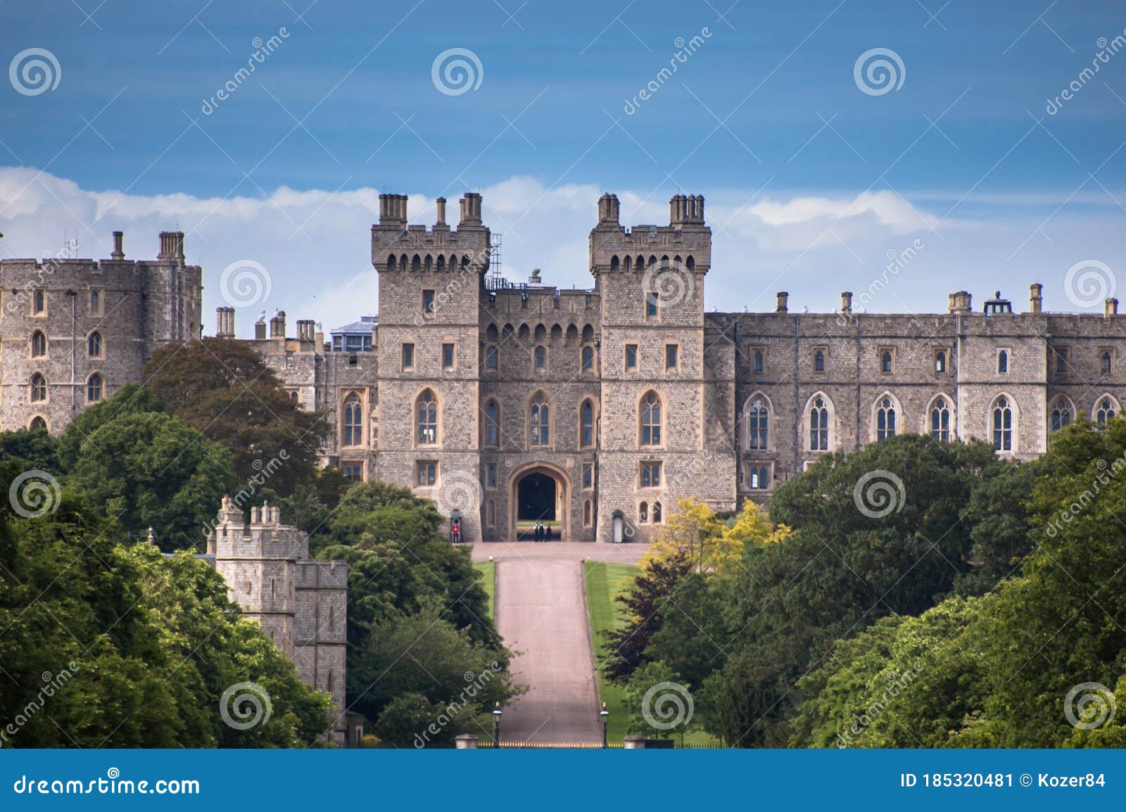 King George IV Gate in the South Wing of Windsor Castle Stock Image ...