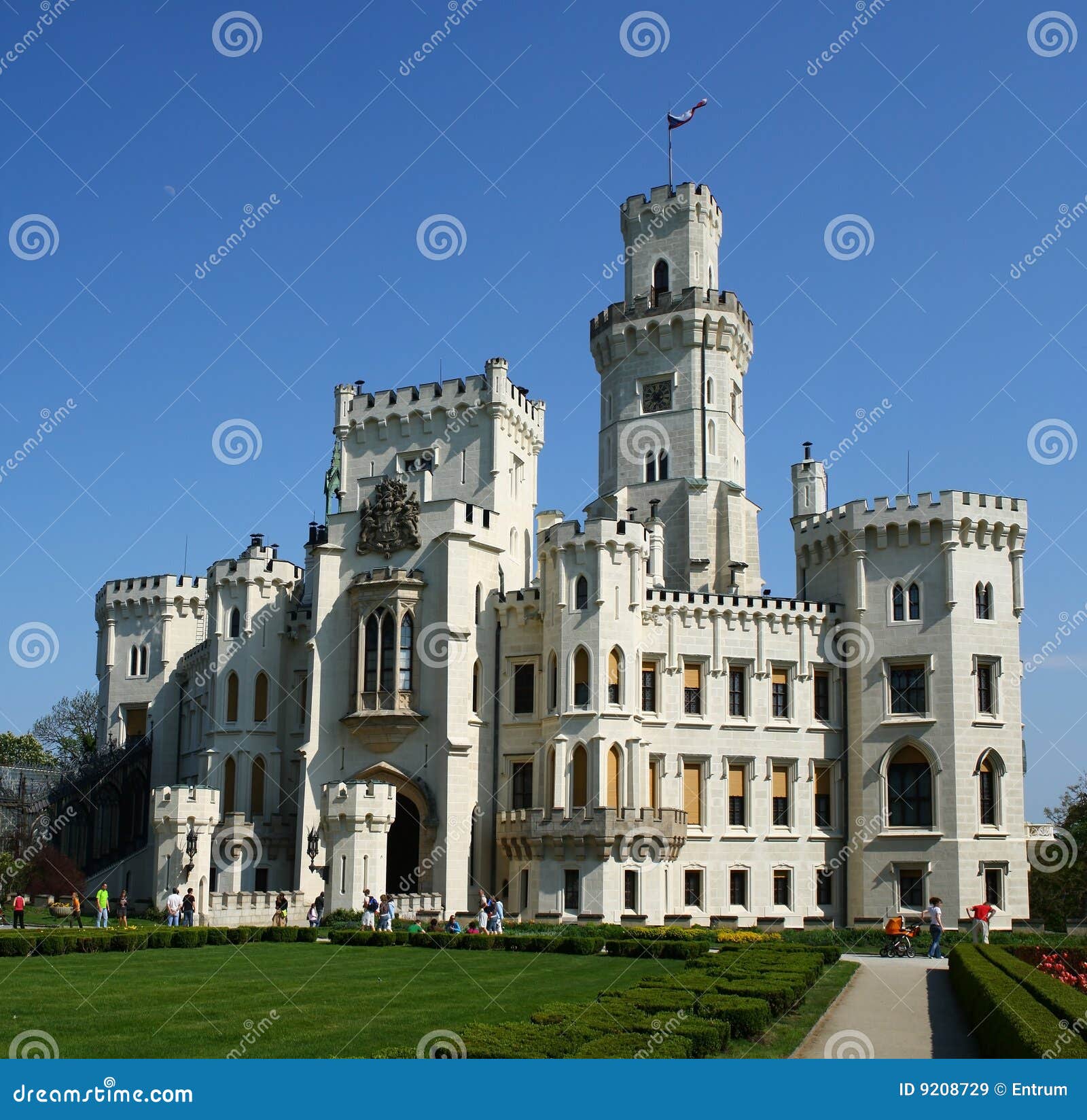 Windsor style chateau stock image. Image of landmark, castle - 9208729