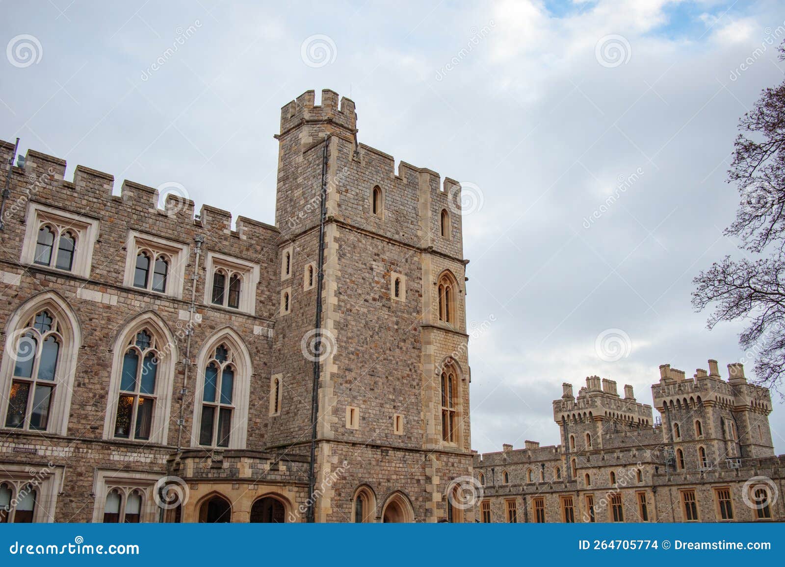 Windsor, UK, December 22nd 2022 - Windsor Castle from Outside Editorial ...