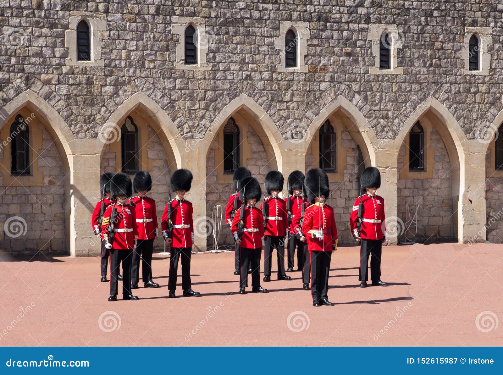Windsor, UK. Windsor Castle. Guards Changing Post. Editorial ...