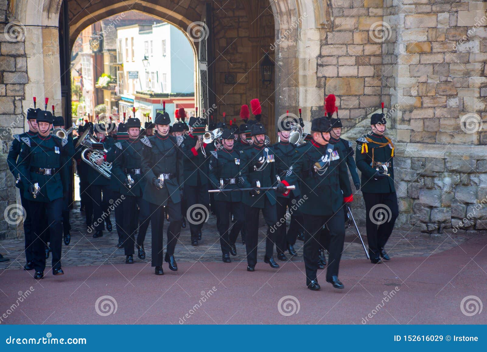Windsor, UK. Windsor Castle. Guards Changing Post. Editorial Stock ...