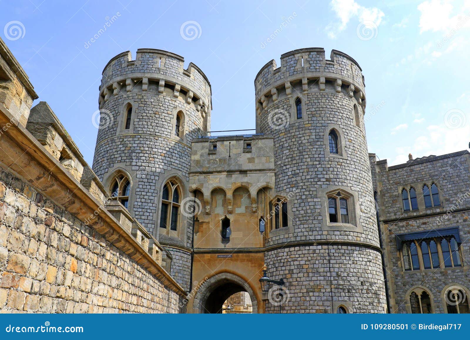 Windsor, United Kingdom - Aug 29, 2017: View of Medieval Windsor Castle ... Windsor, United Kingdom - Aug 29, 2017: View of Medieval Windsor Castle ...