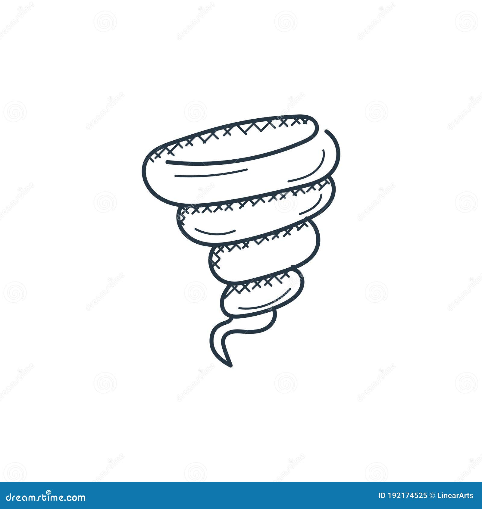 Windstorm Icon Vector from Weather Concept. Thin Line Illustration of ...