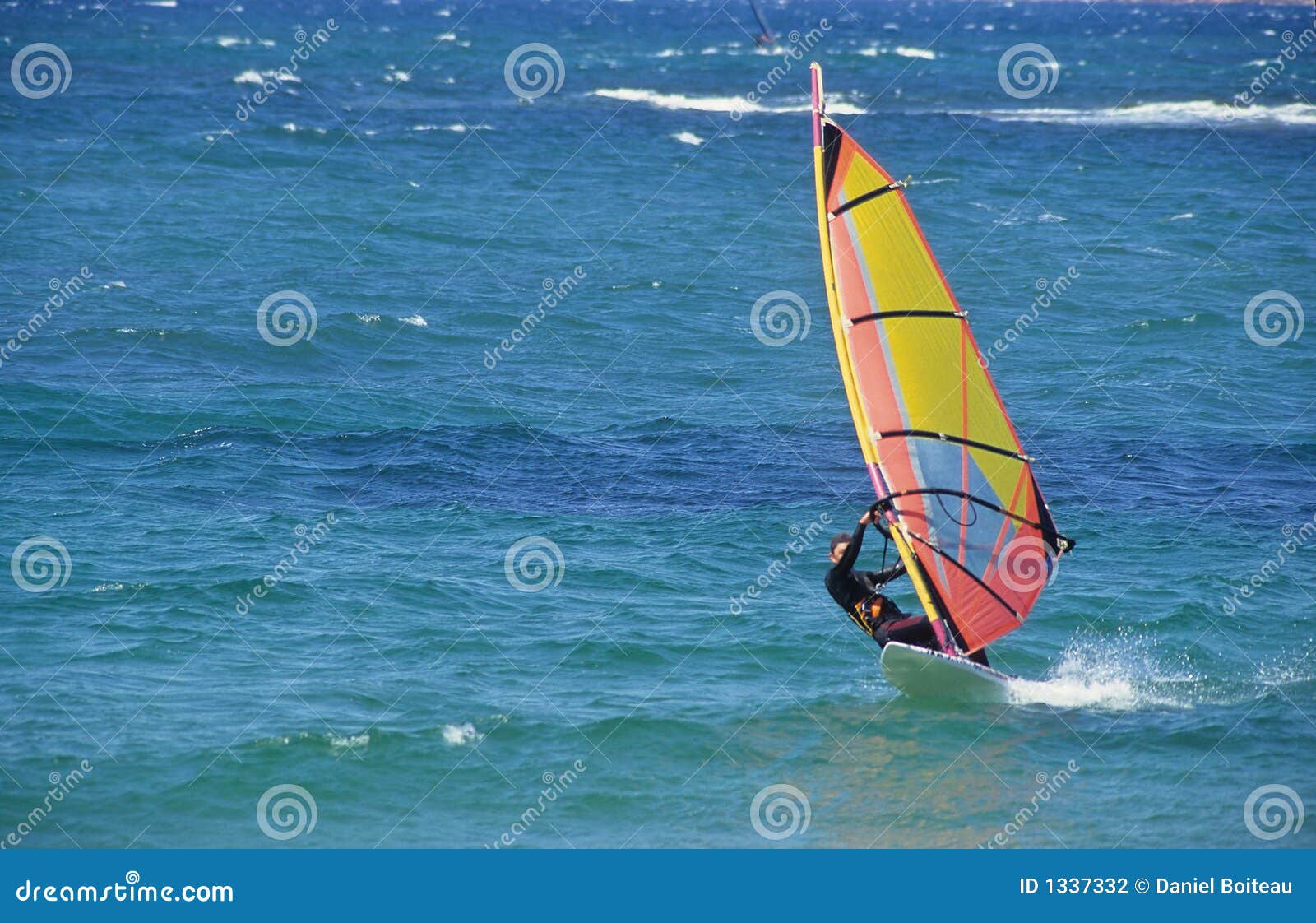 Windsurf stock photo. Image of wind, summer, blue, surfer - 1337332