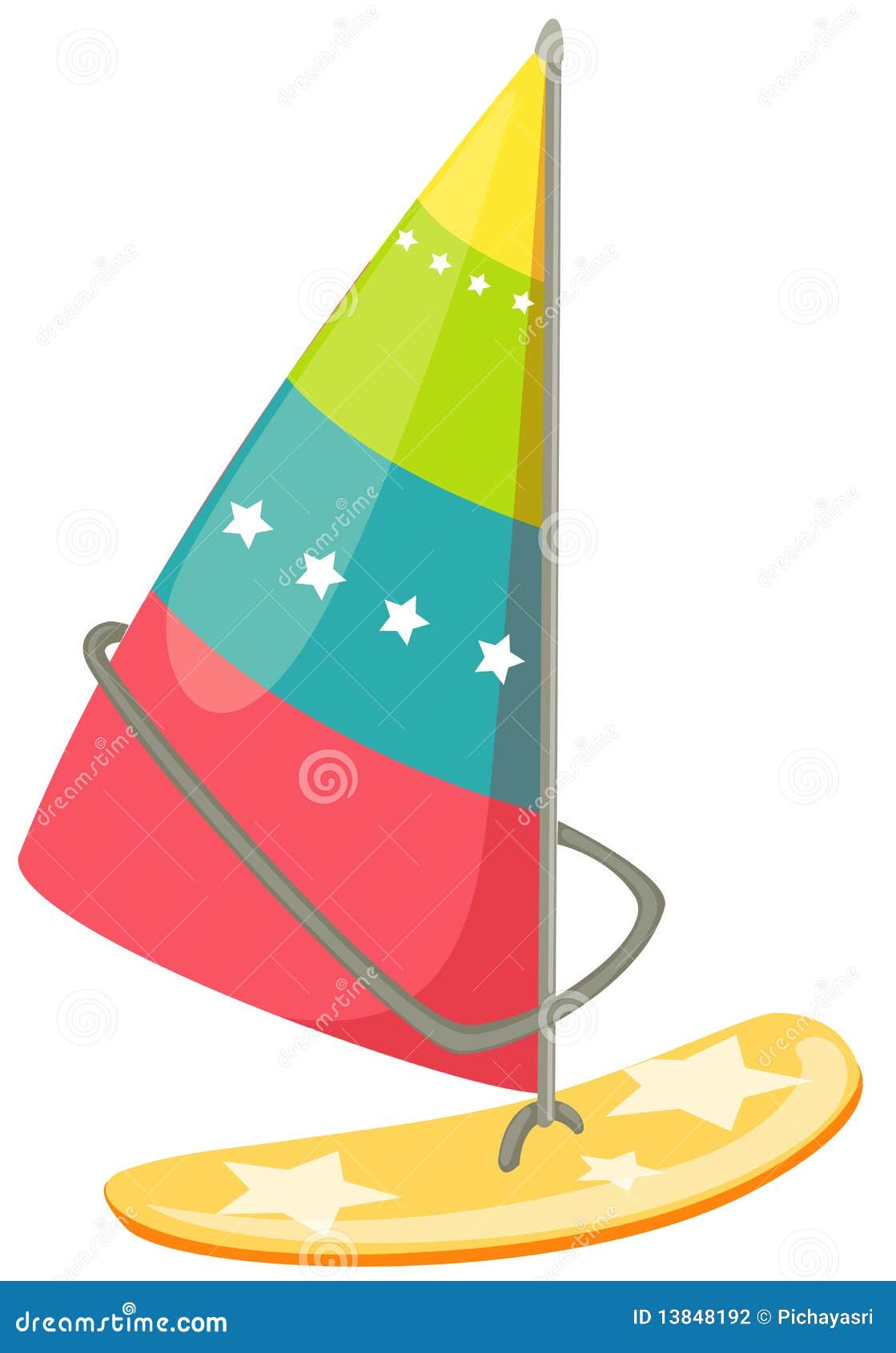 Windsurf stock vector. Illustration of color, graphic - 13848192