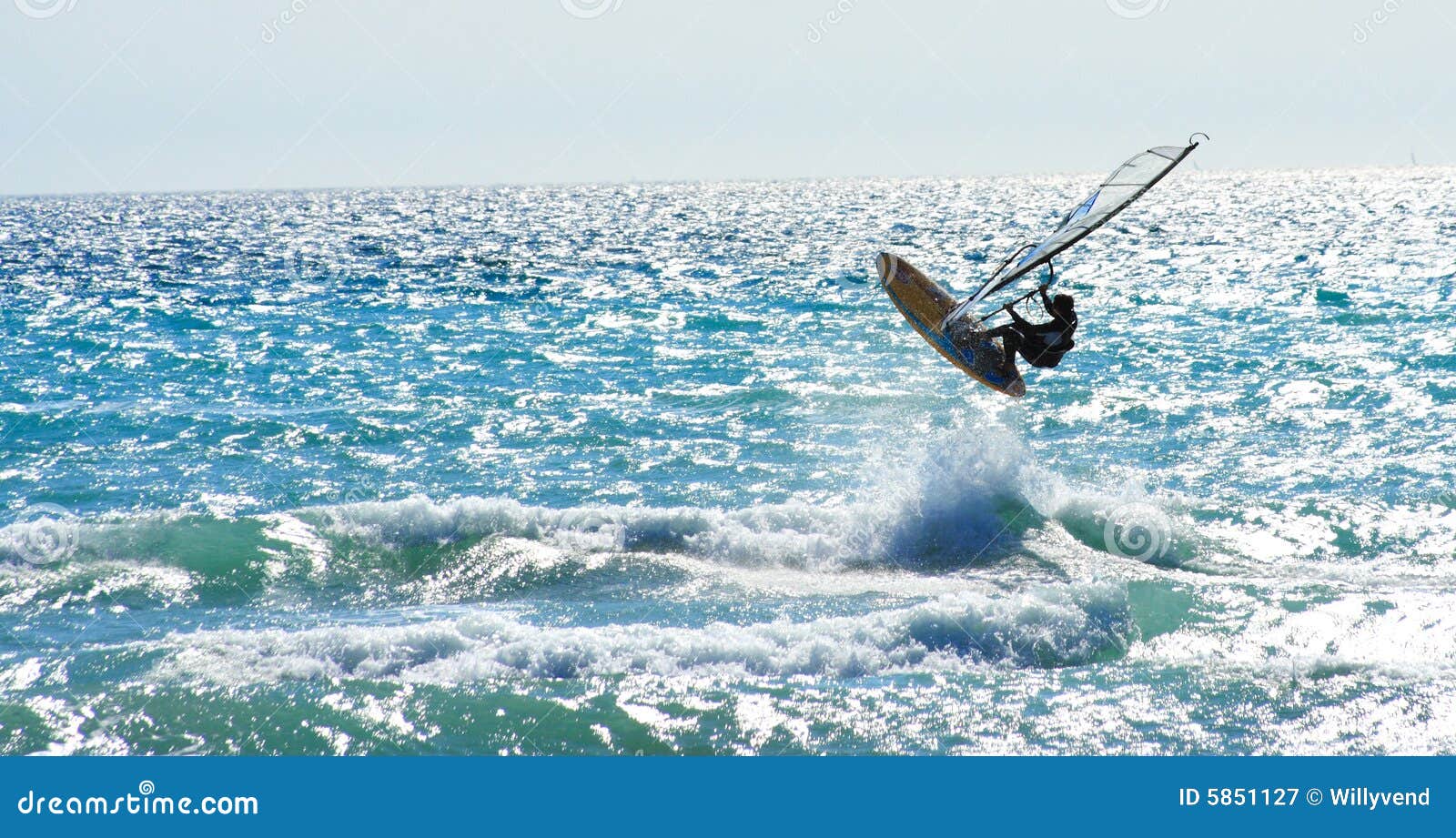 Windsurf jump stock image. Image of sail, jumping, wind - 5851127