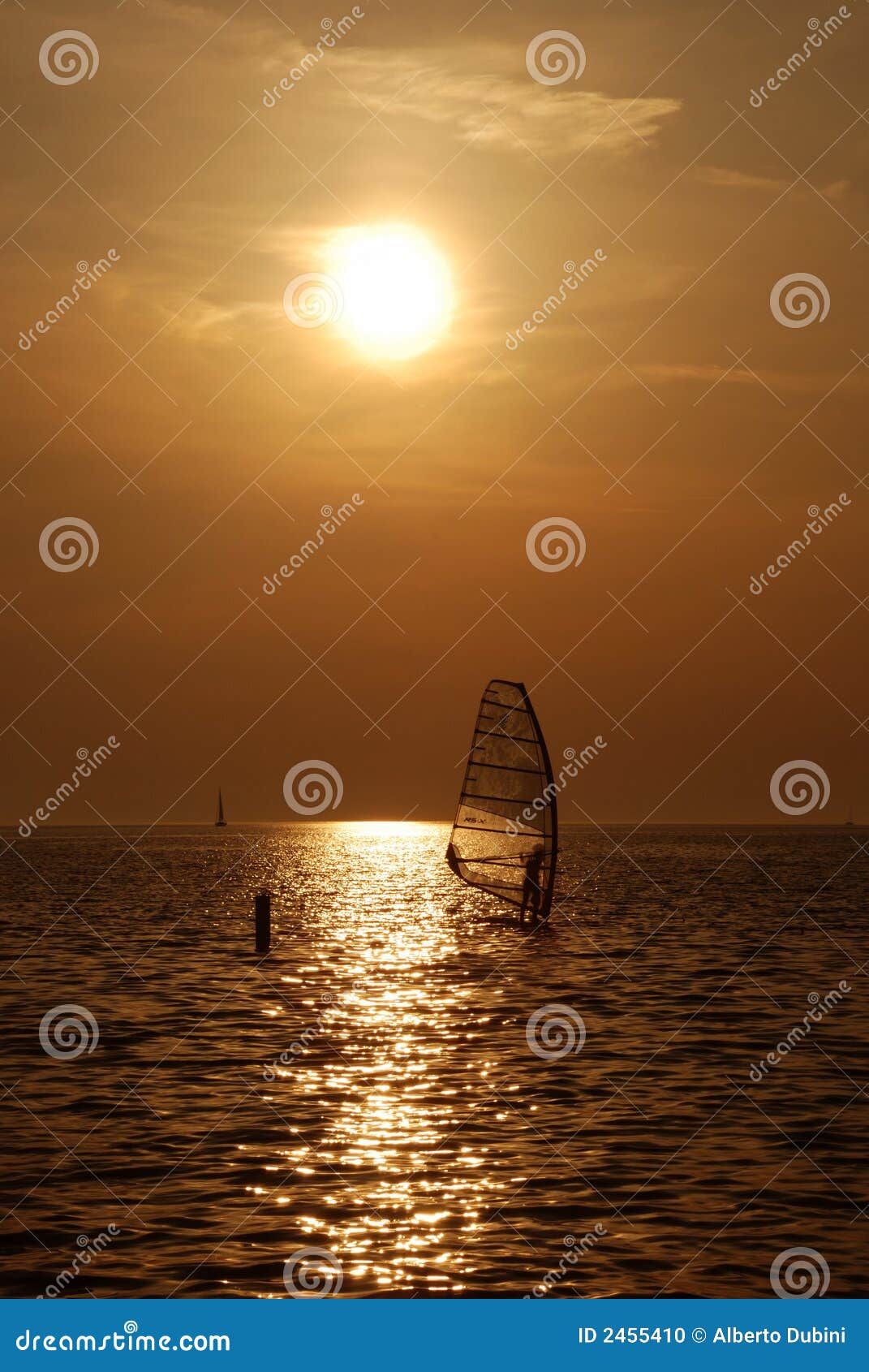 Windsurf sunset stock photo. Image of california, leisure - 2455410