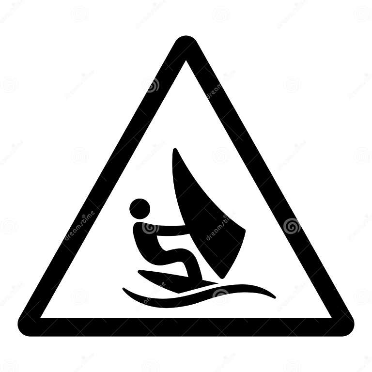 Windsurf Symbol Sign,Vector Illustration, Isolate on White Background ...