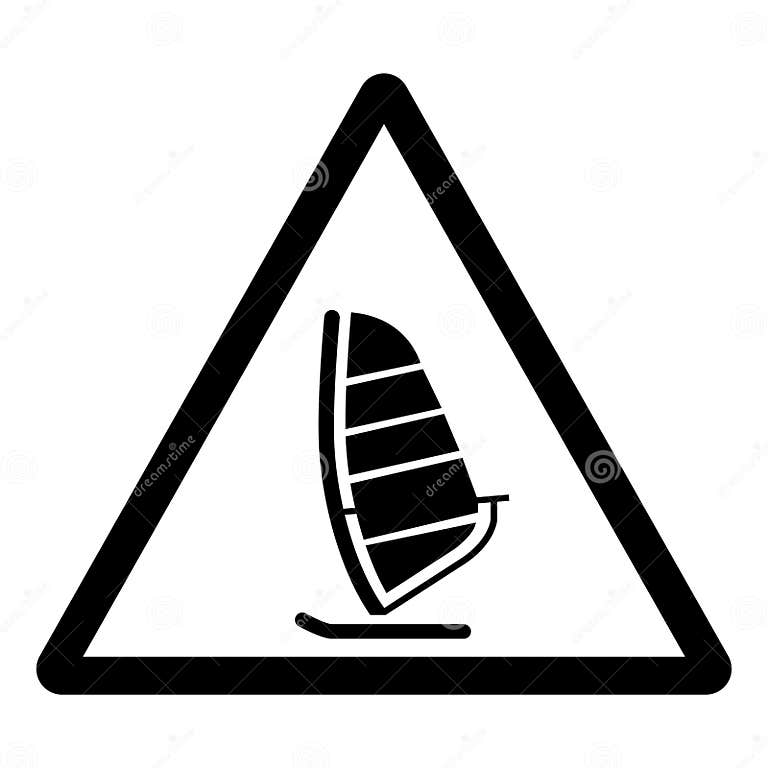 Windsurf Symbol Sign,Vector Illustration, Isolate on White Background ...