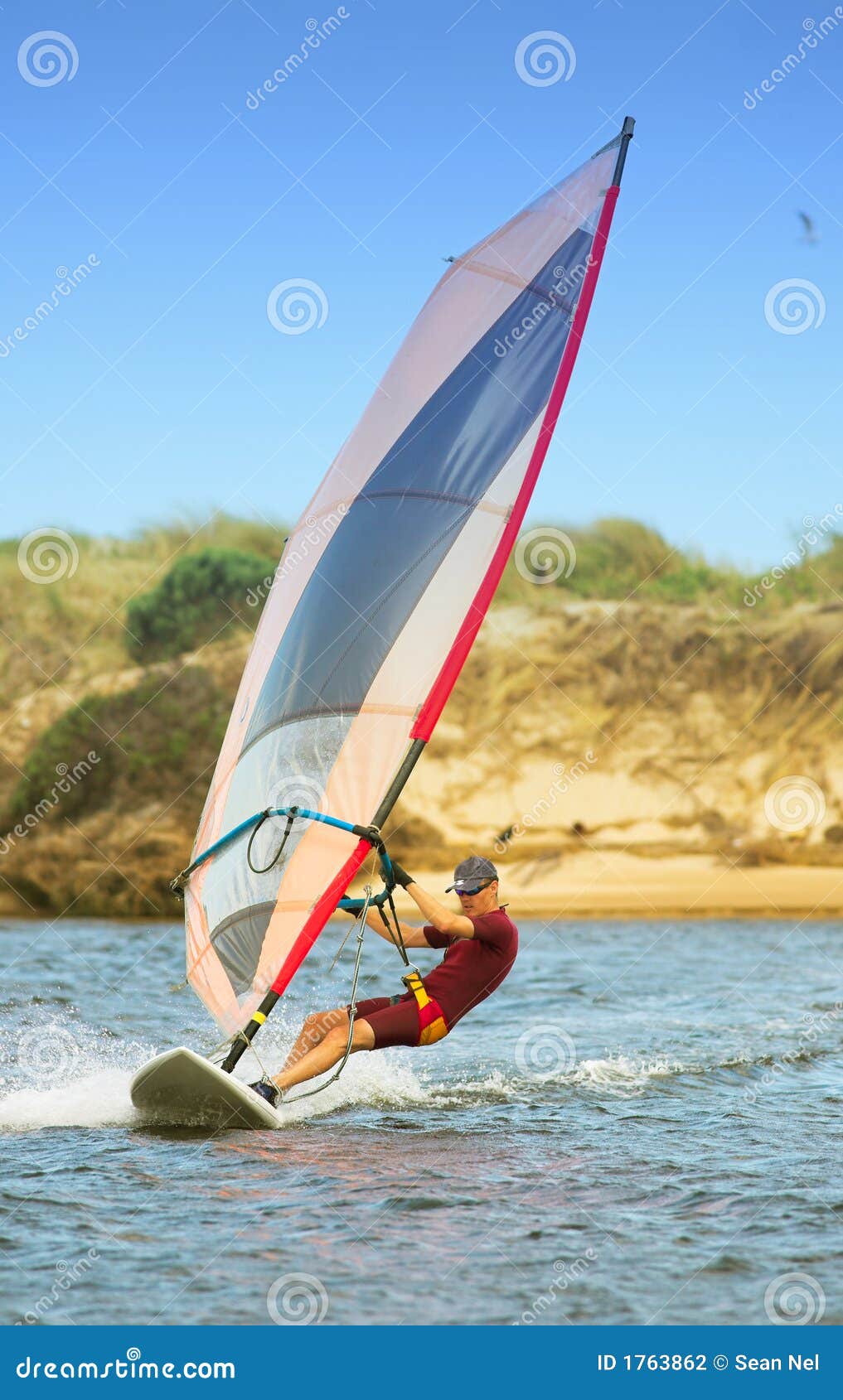 Windsurfer 01 stock photo. Image of marine, holidays, sailing - 1763862