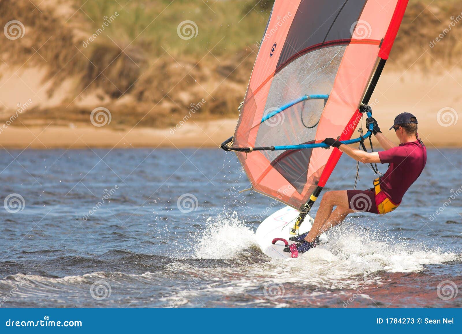 Windsurfer #03 stock image. Image of speed, water, windsurf - 1784273