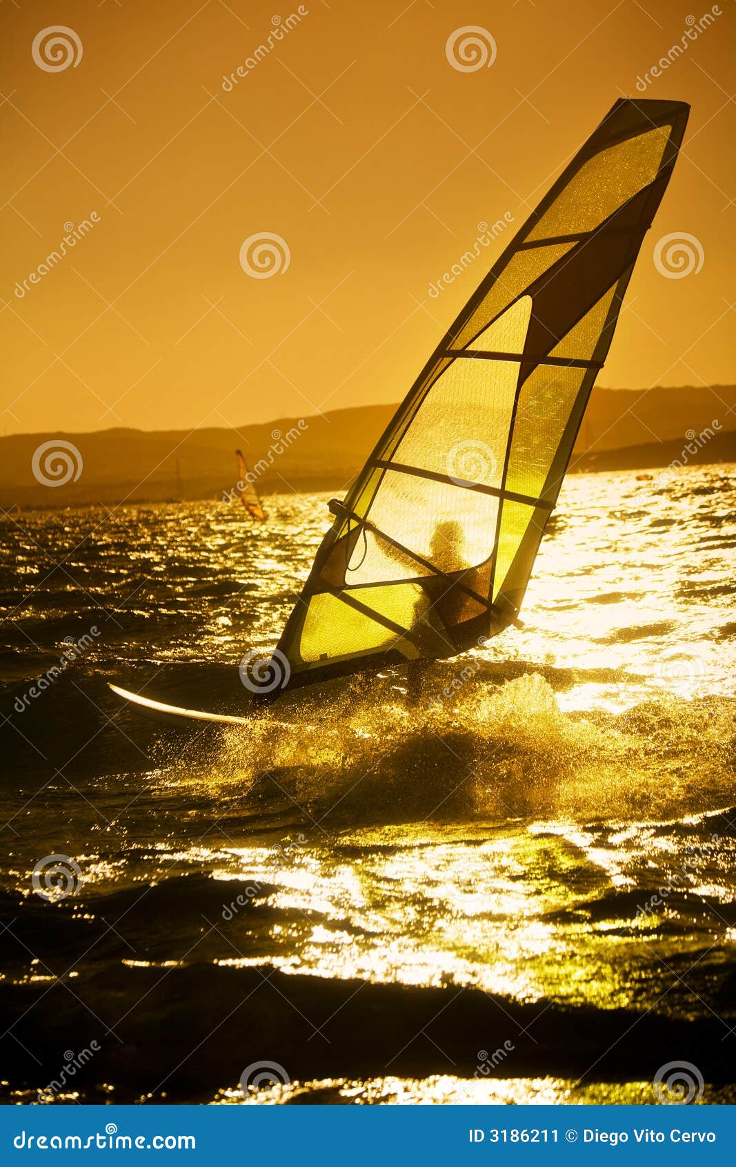 Windsurfer stock image. Image of effort, action, compete - 3186211