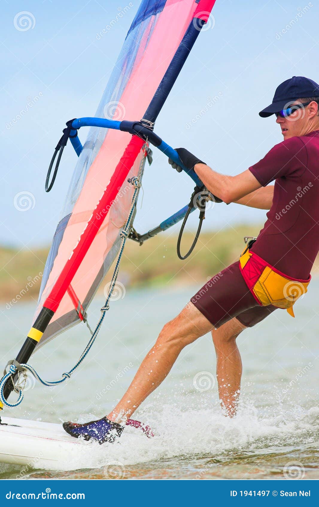 Windsurfer #34 stock image. Image of ocean, spray, sunglasses - 1941497