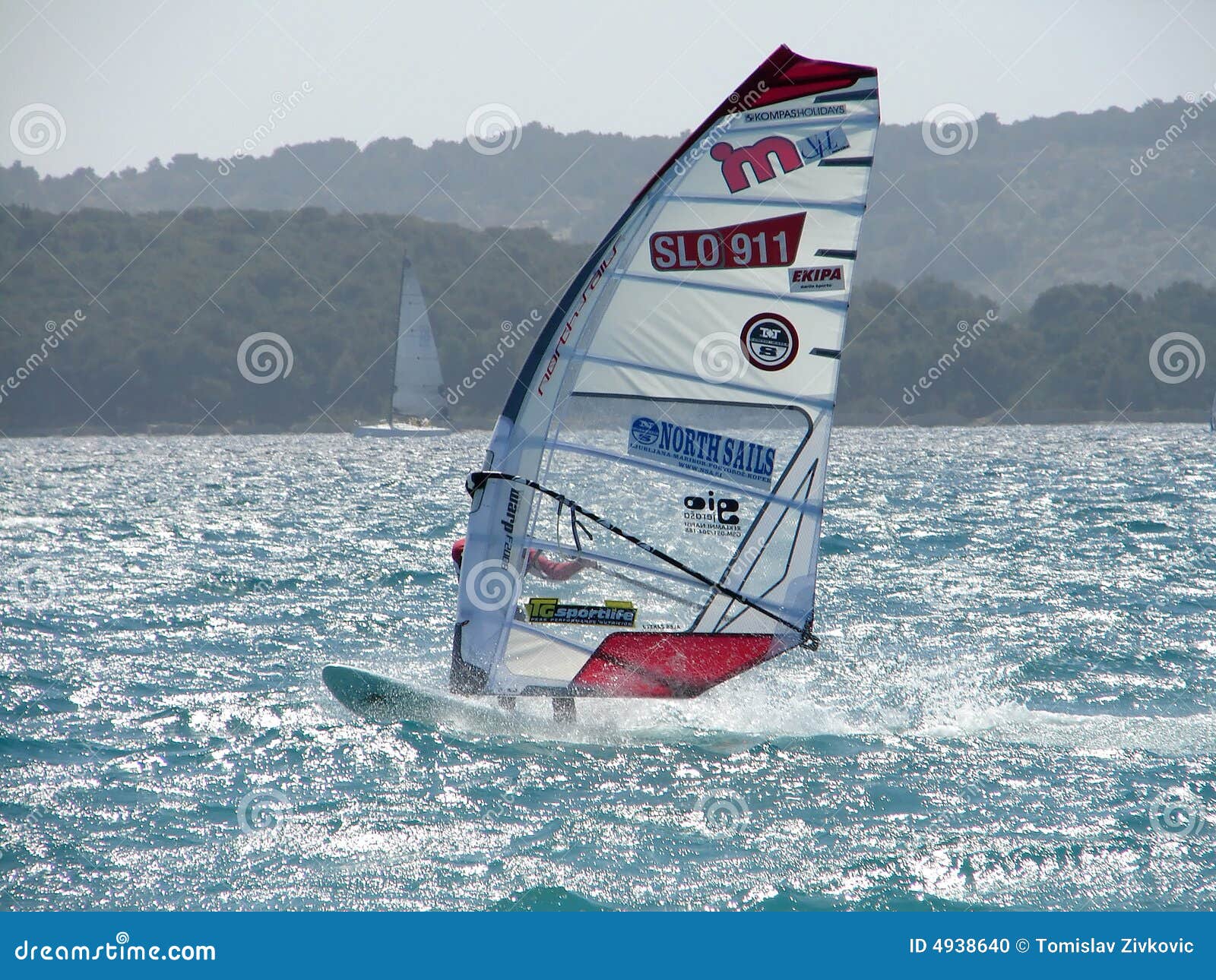 Windsurfer editorial image. Image of funboard, sport, sibenik - 4938640