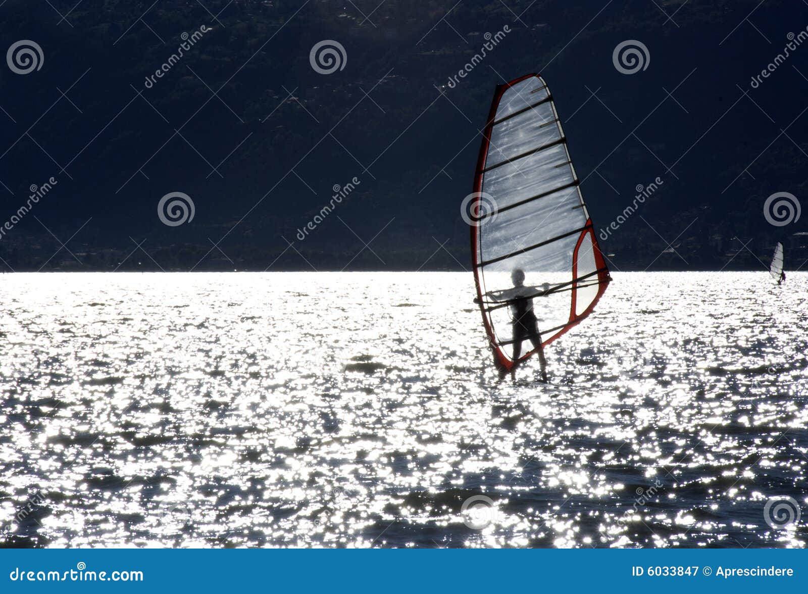 Windsurfer stock image. Image of evening, sport, outdoor - 6033847