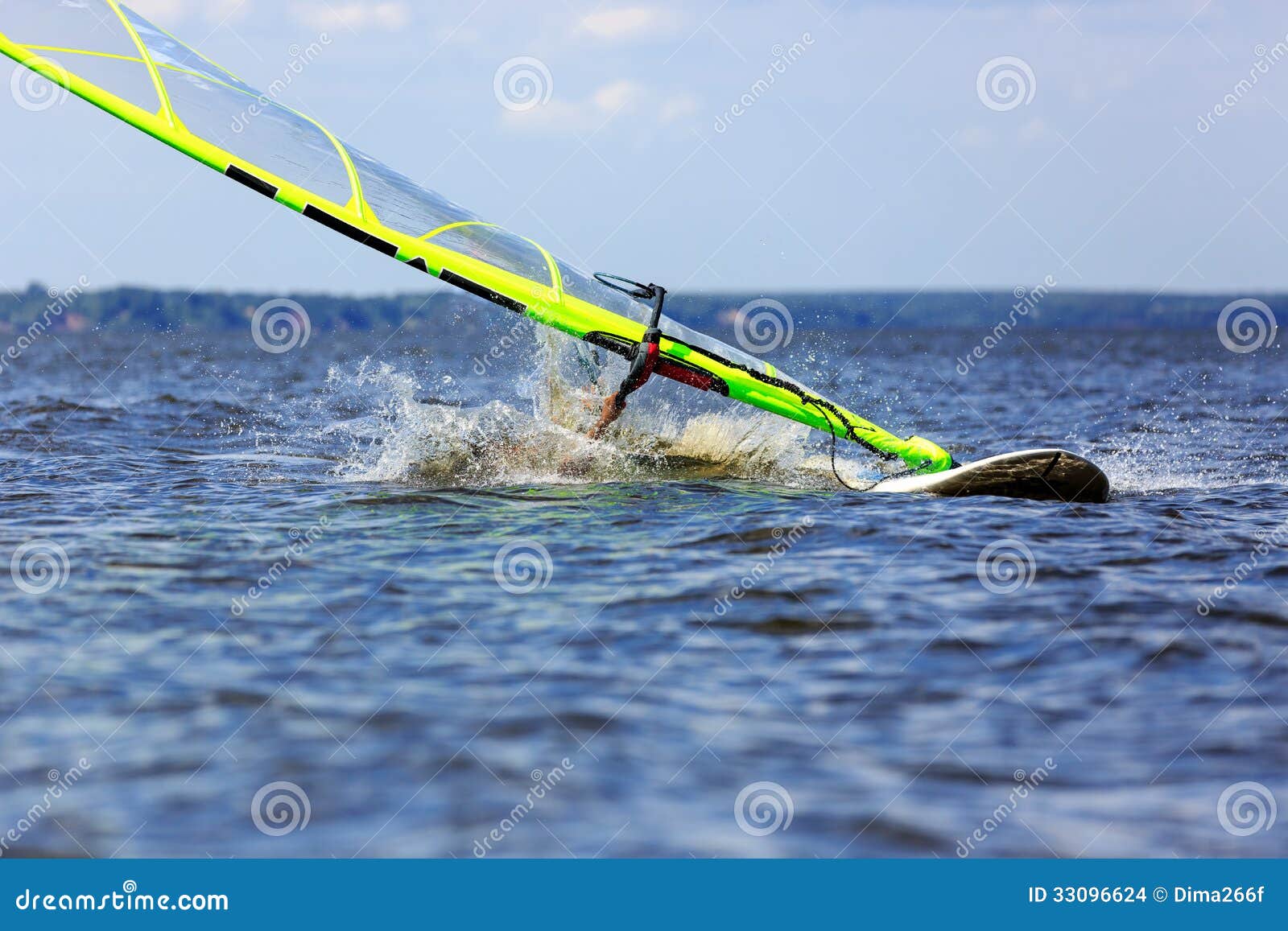 Windsurfer falls stock photo. Image of flying, wind, athletic - 33096624