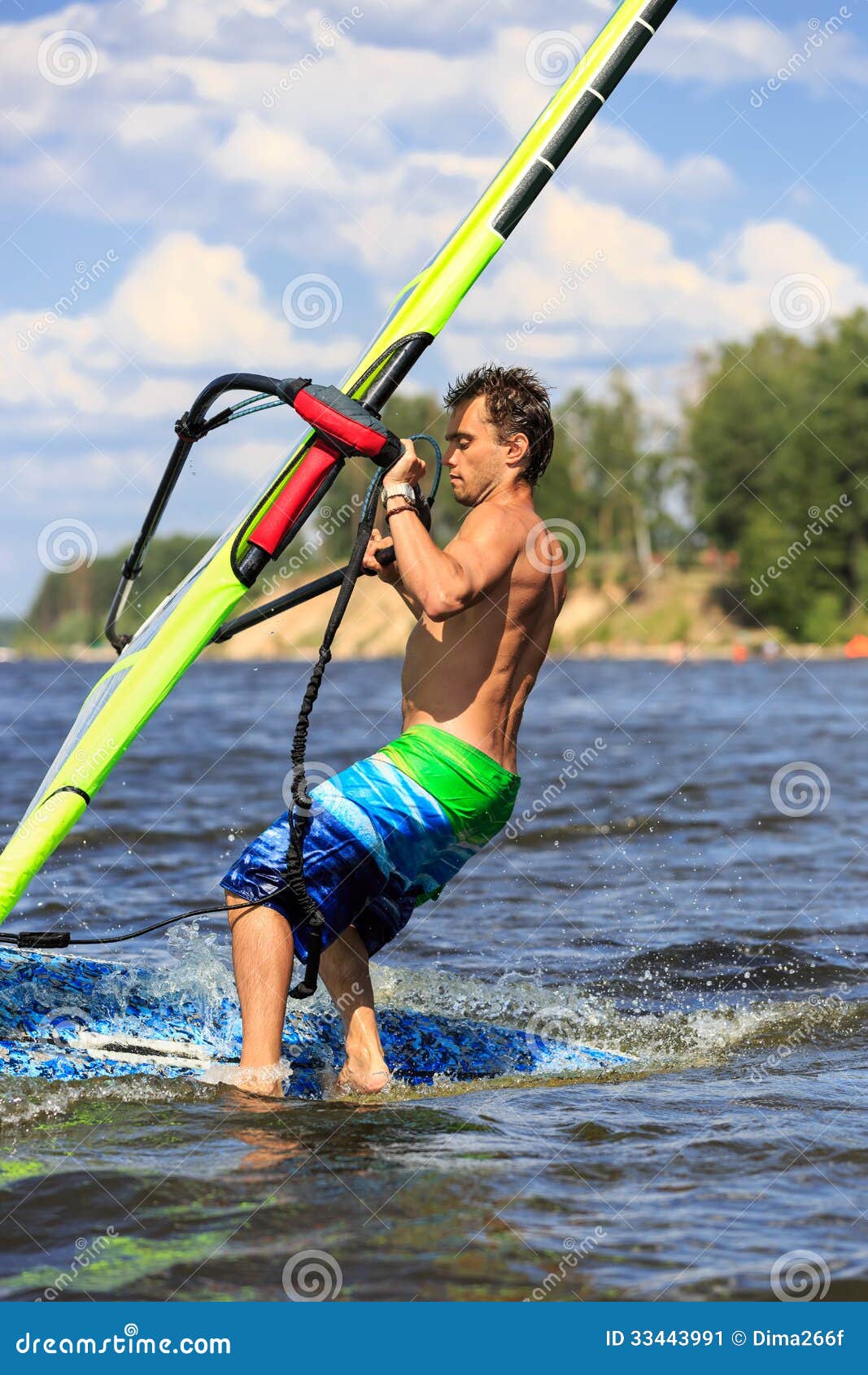 Windsurfer falls stock image. Image of surfboard, activity - 33443991