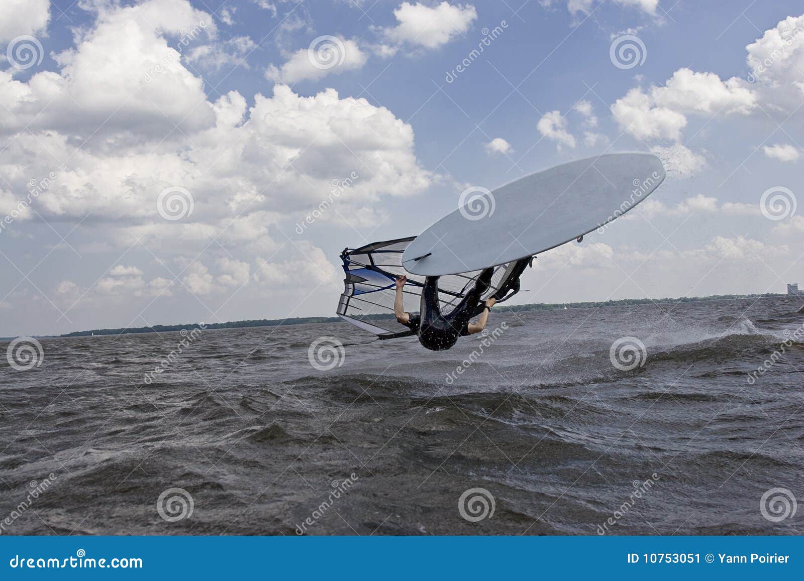 Windsurfer flipping stock image. Image of movement, moving - 10753051