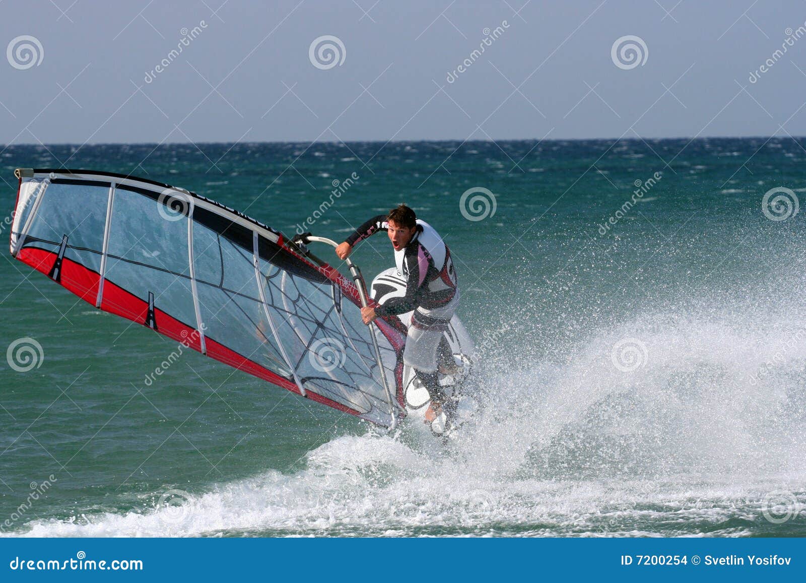 Windsurfer Freestyle. stock photo. Image of fearless, courageous - 7200254