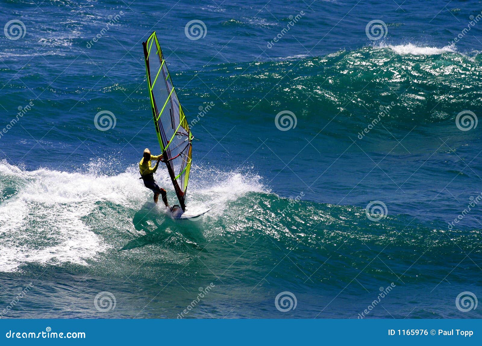 Windsurfer On A Wave Picture. Image: 1165976