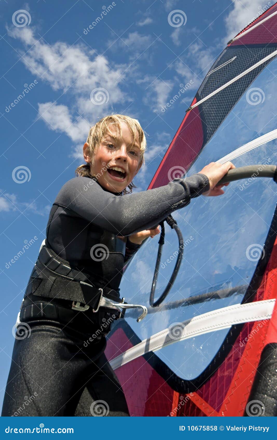 Windsurfing stock photo. Image of recreational, sitting - 10675858