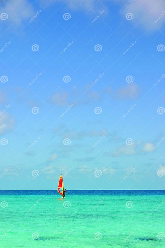 Windsurfing stock photo. Image of aqua, azure, daylight - 12663624