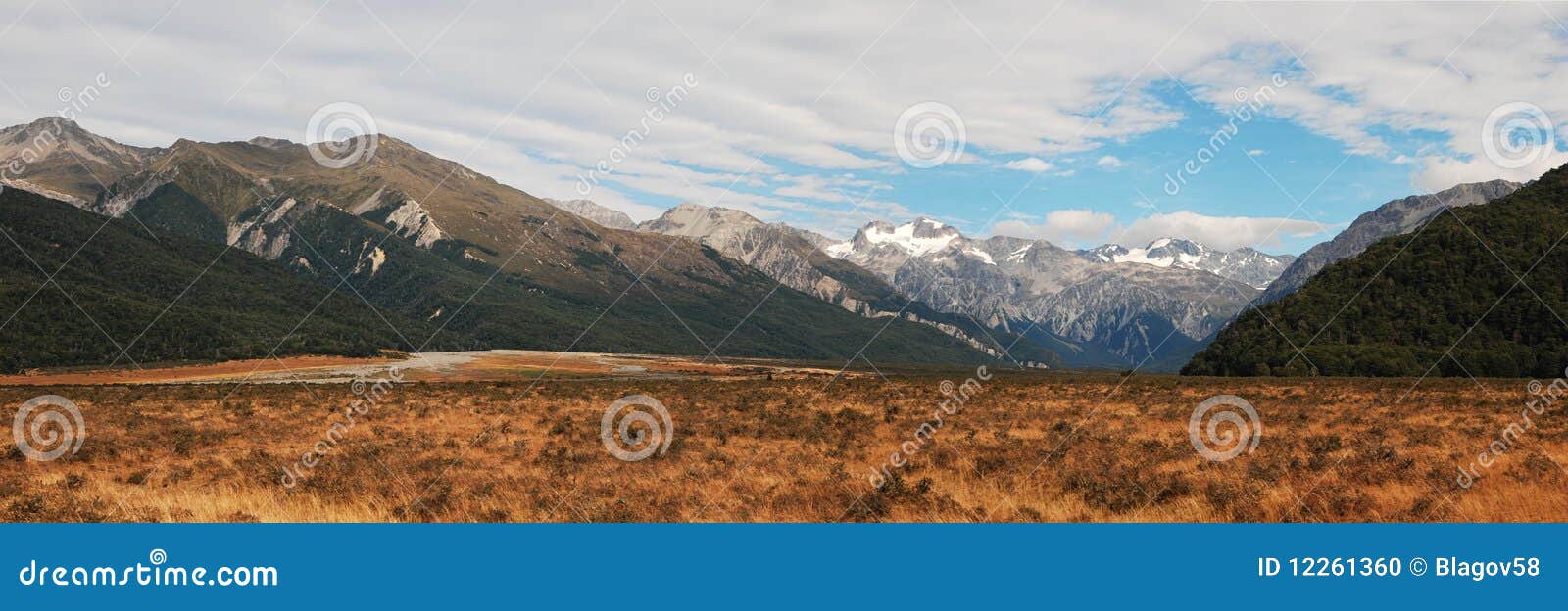 Windswept Plains Near Arthurs Pass Stock Photo - Image of destination ...