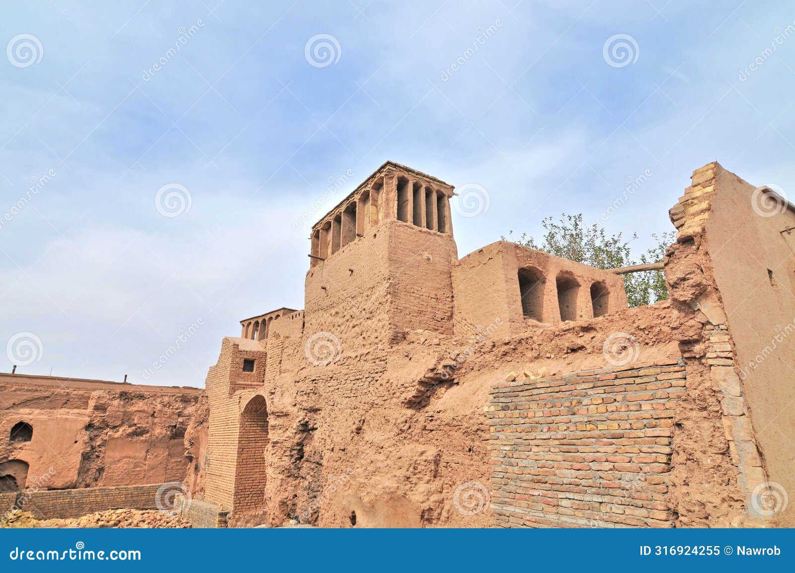 A Windtower (wind Catcher) Iran Stock Image - Image of structure ...