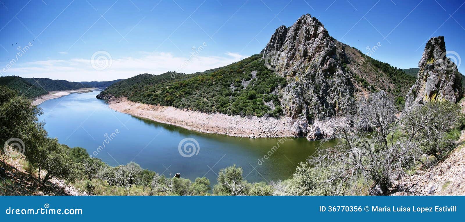 Windung von Tajo-Fluss stockfoto. Bild von landschaft - 36770356