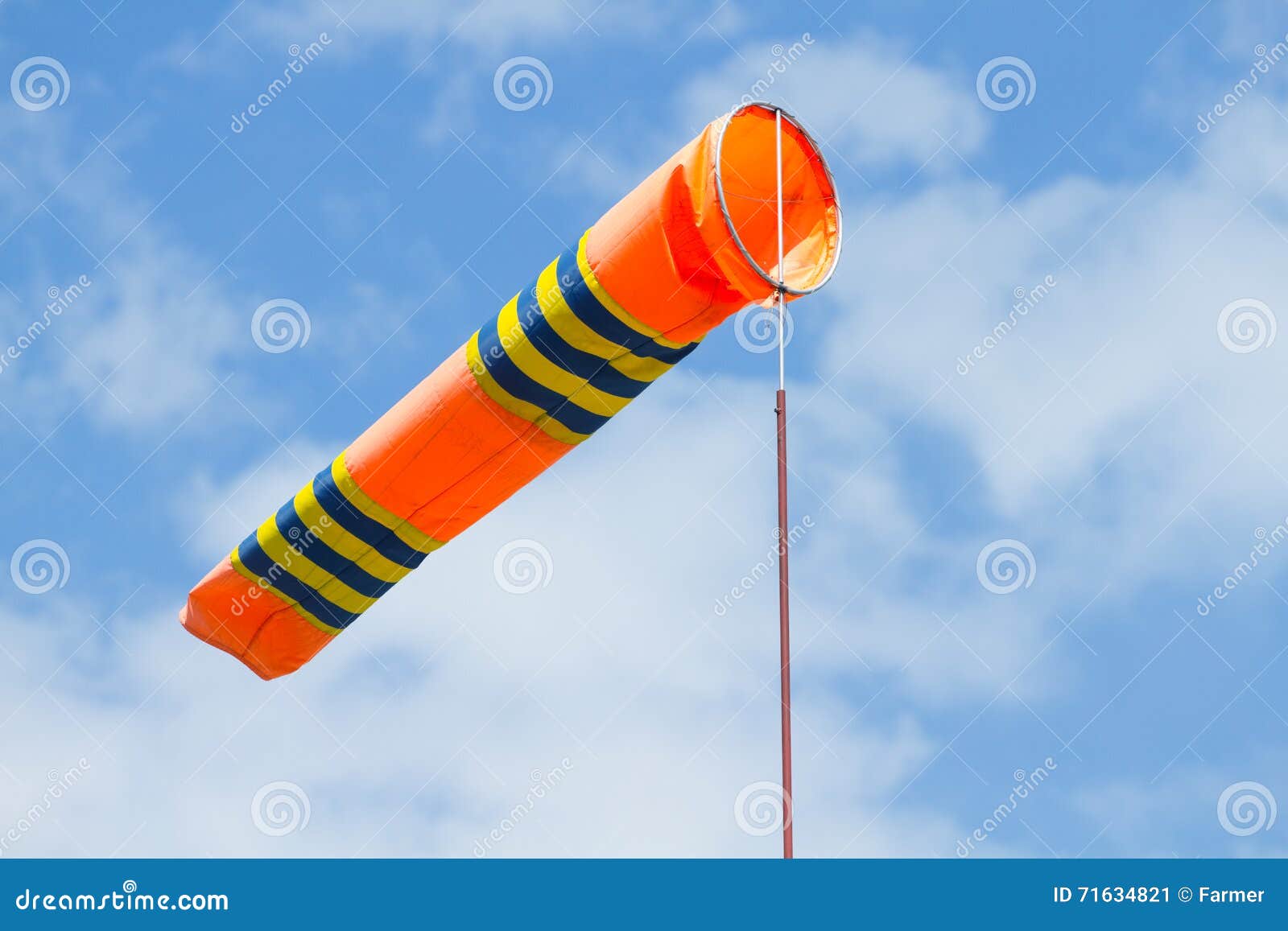 Windvlag windsock stock afbeelding. Image of windsok - 71634821