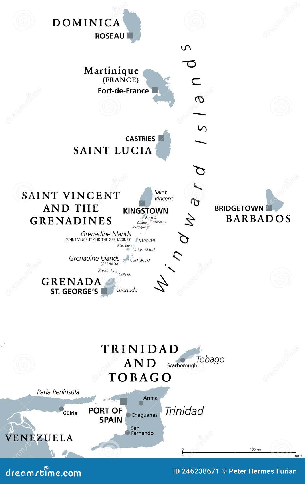 Political Map Of Caribbean Cartoon Vector | CartoonDealer.com #43765943