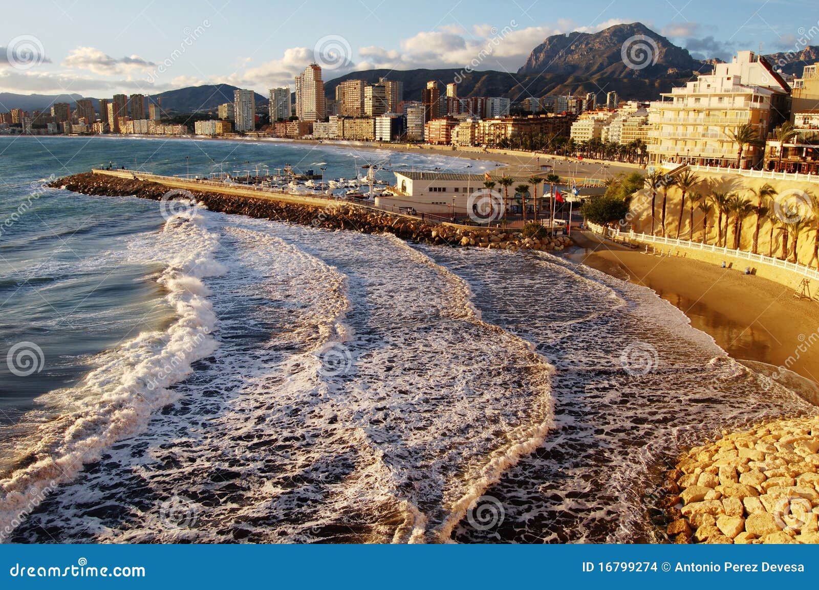 Windy beach stock photo. Image of seaside, port, tourism - 16799274