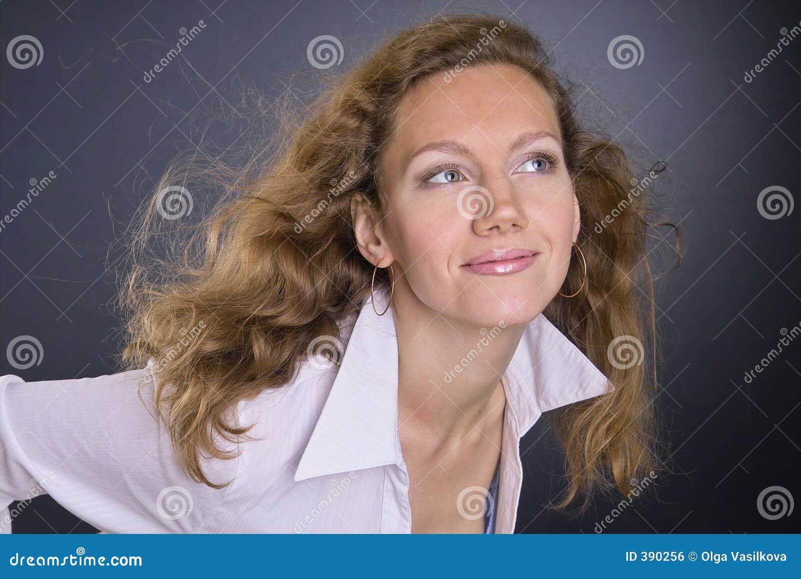 Windy beauty stock photo. Image of female, glamor, face - 390256