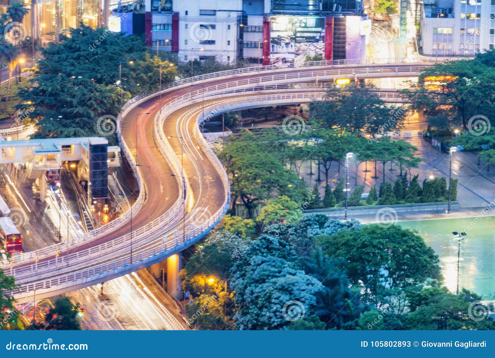 Windy City Road, Aerial View Stock Image - Image of architecture ...