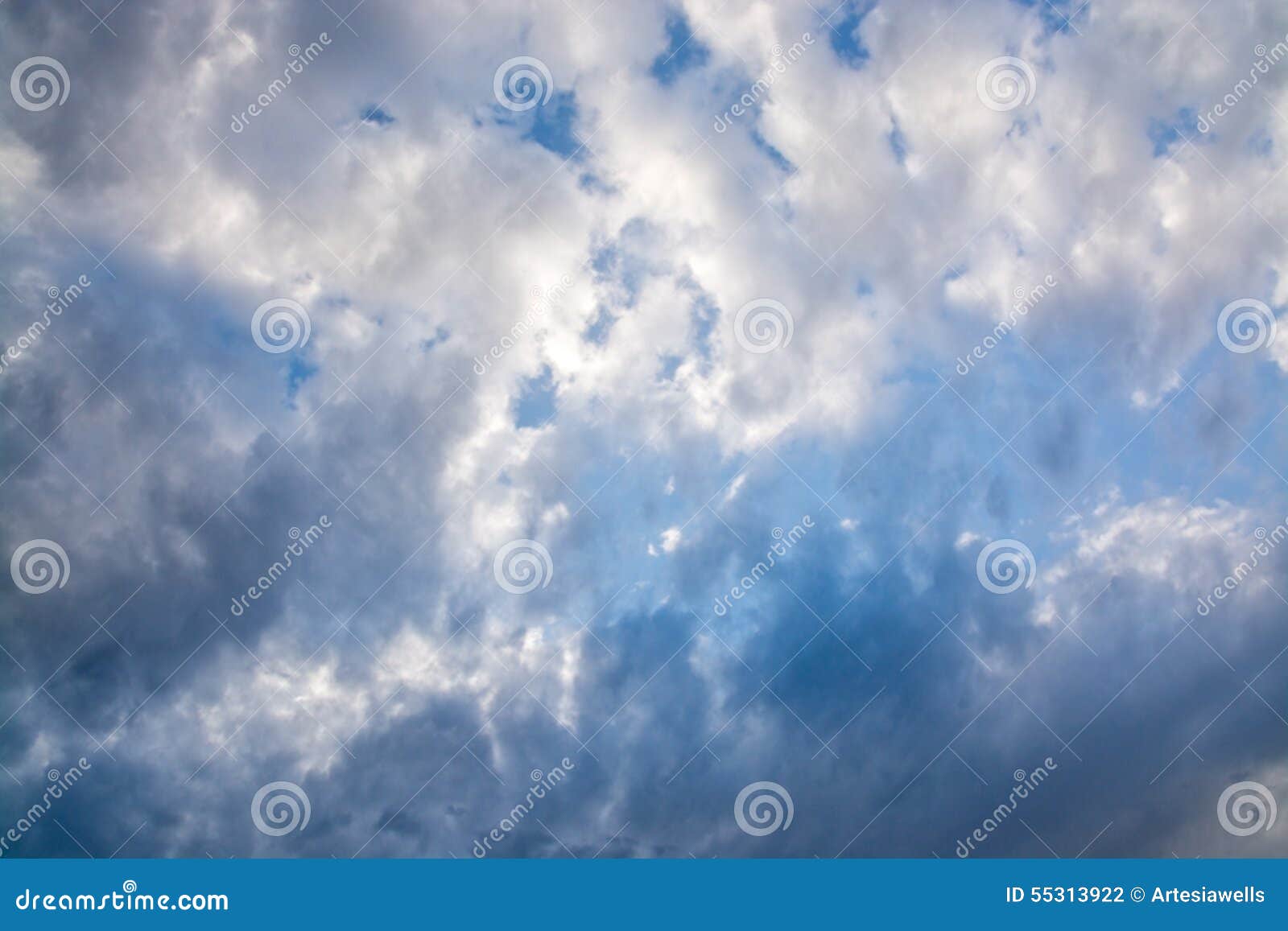 Windy clouds stock photo. Image of skies, eolic, blue - 55313922