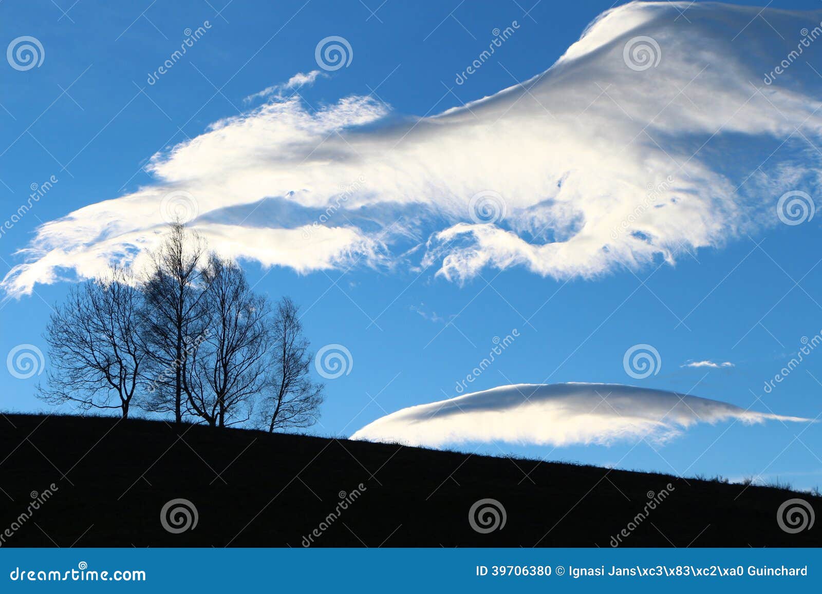 Windy clouds stock photo. Image of simple, black, shape - 39706380