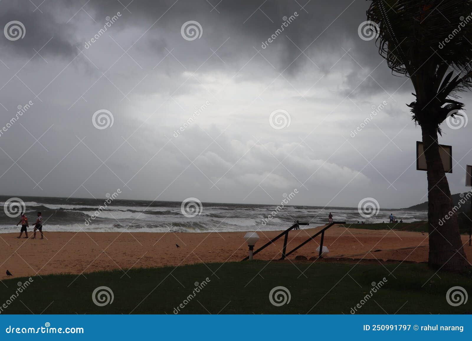 Windy Day at the Beach in Goa Stock Image - Image of beach, water ...