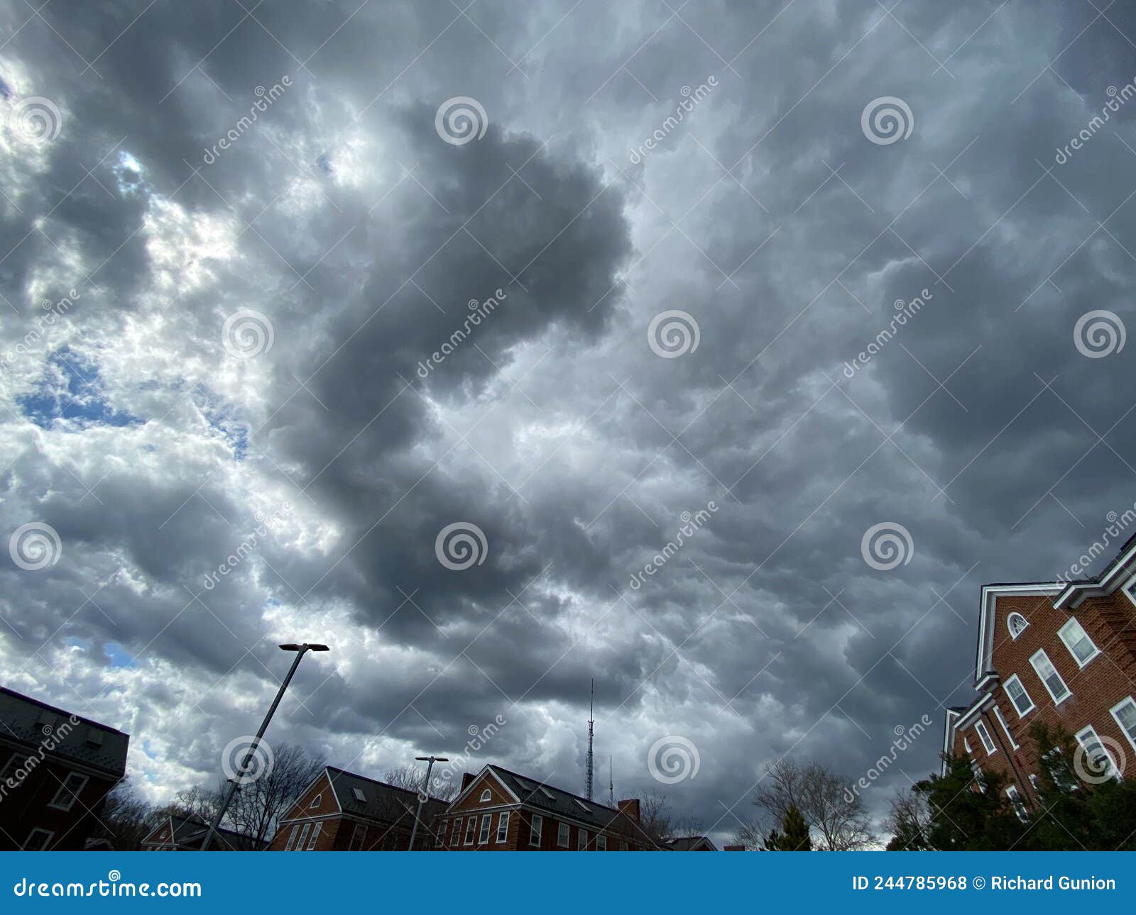 Windy Day Clouds in March in the Evening Stock Photo - Image of clouds ...