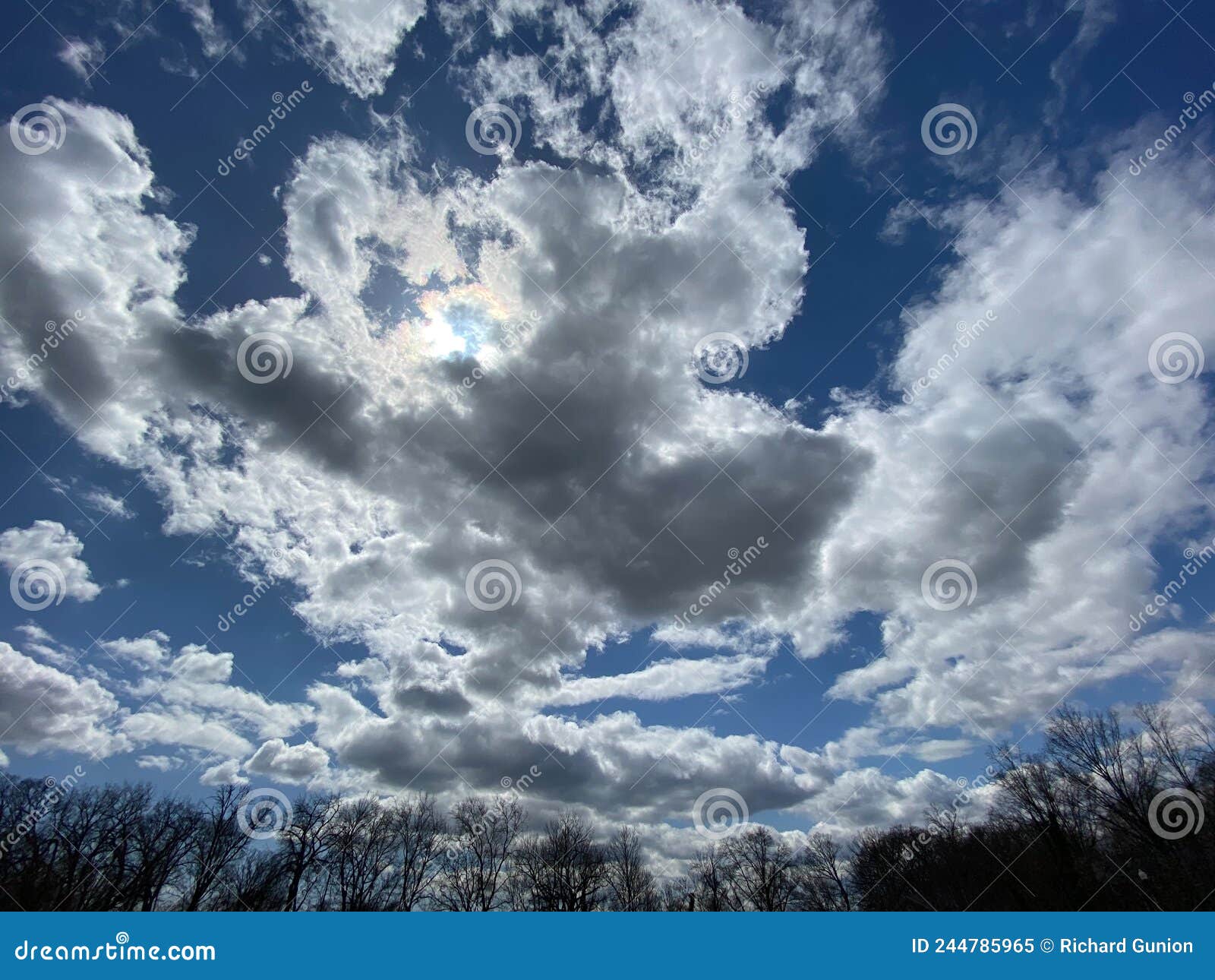 Windy Day Clouds in March stock image. Image of march - 244785965
