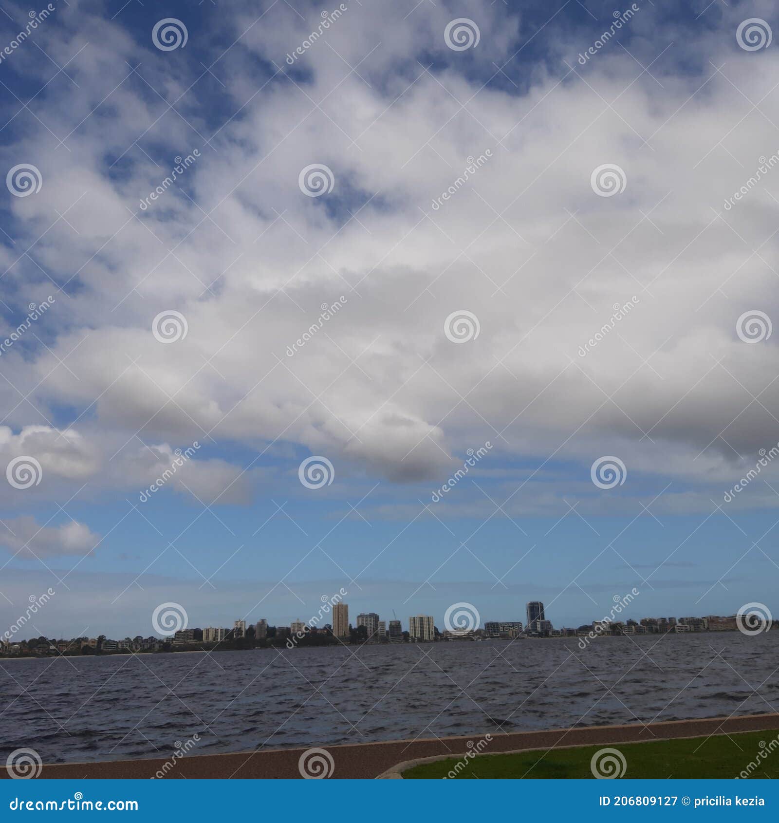 Windy day in perth stock image. Image of water, nature - 206809127