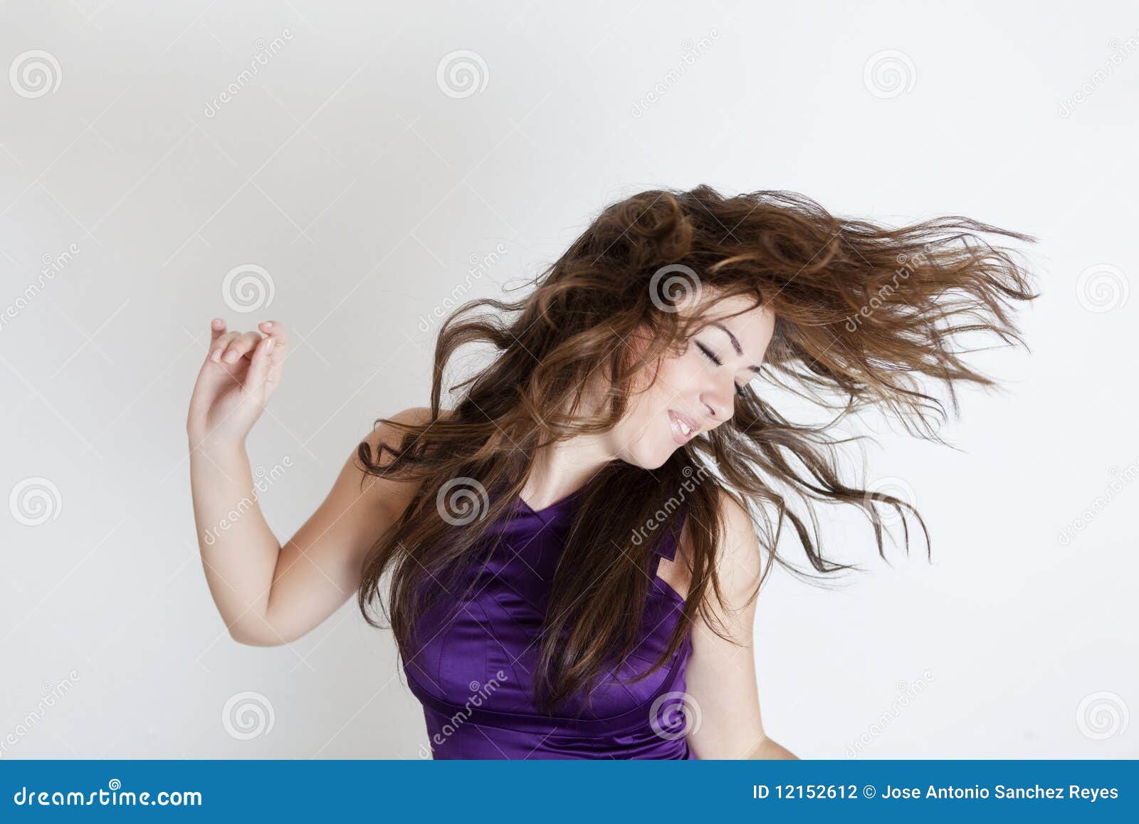 Windy hair stock photo. Image of fashion, enjoying, fresh - 12152612