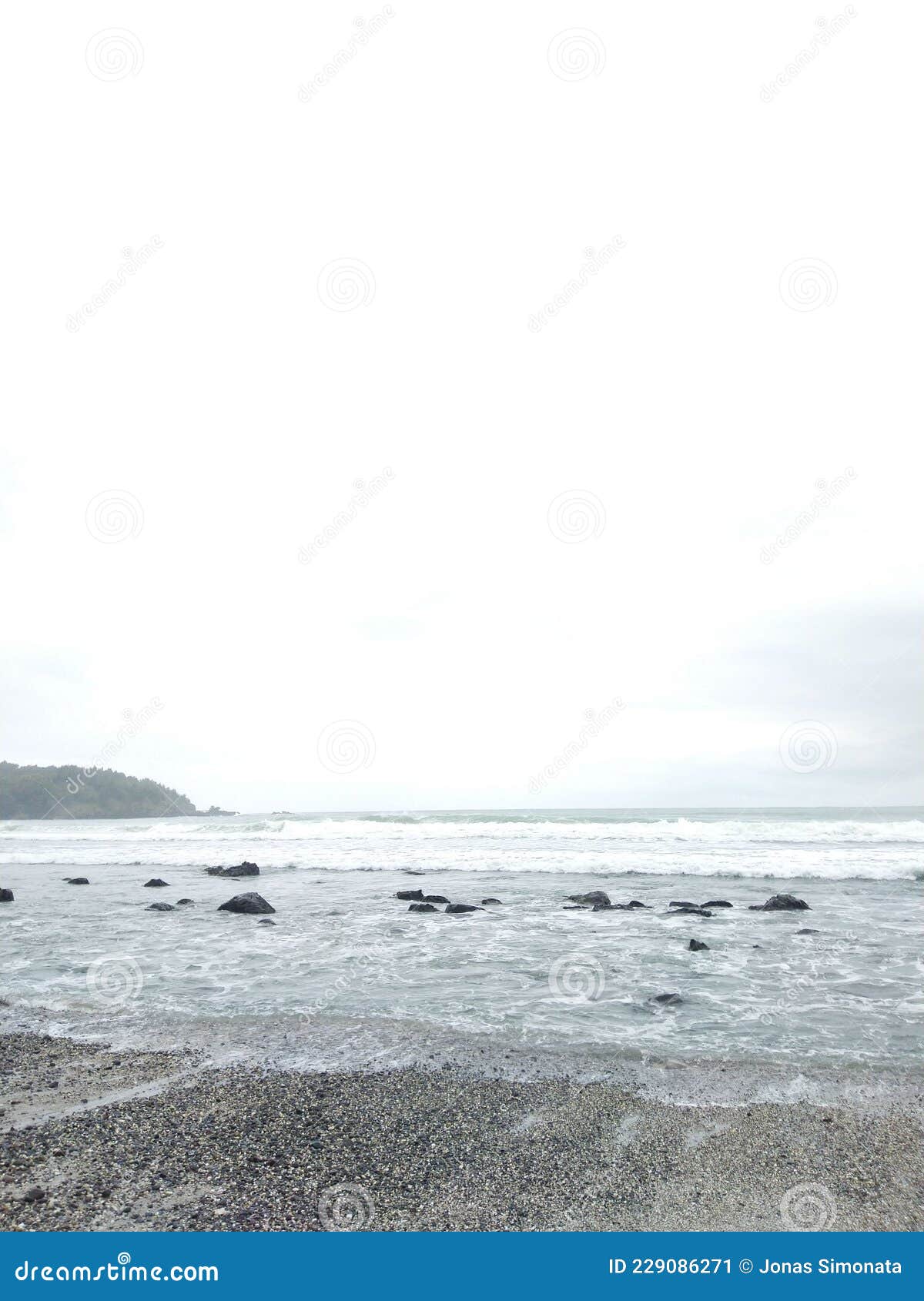 Windy Morning at the Seashore Stock Image - Image of windy, light ...