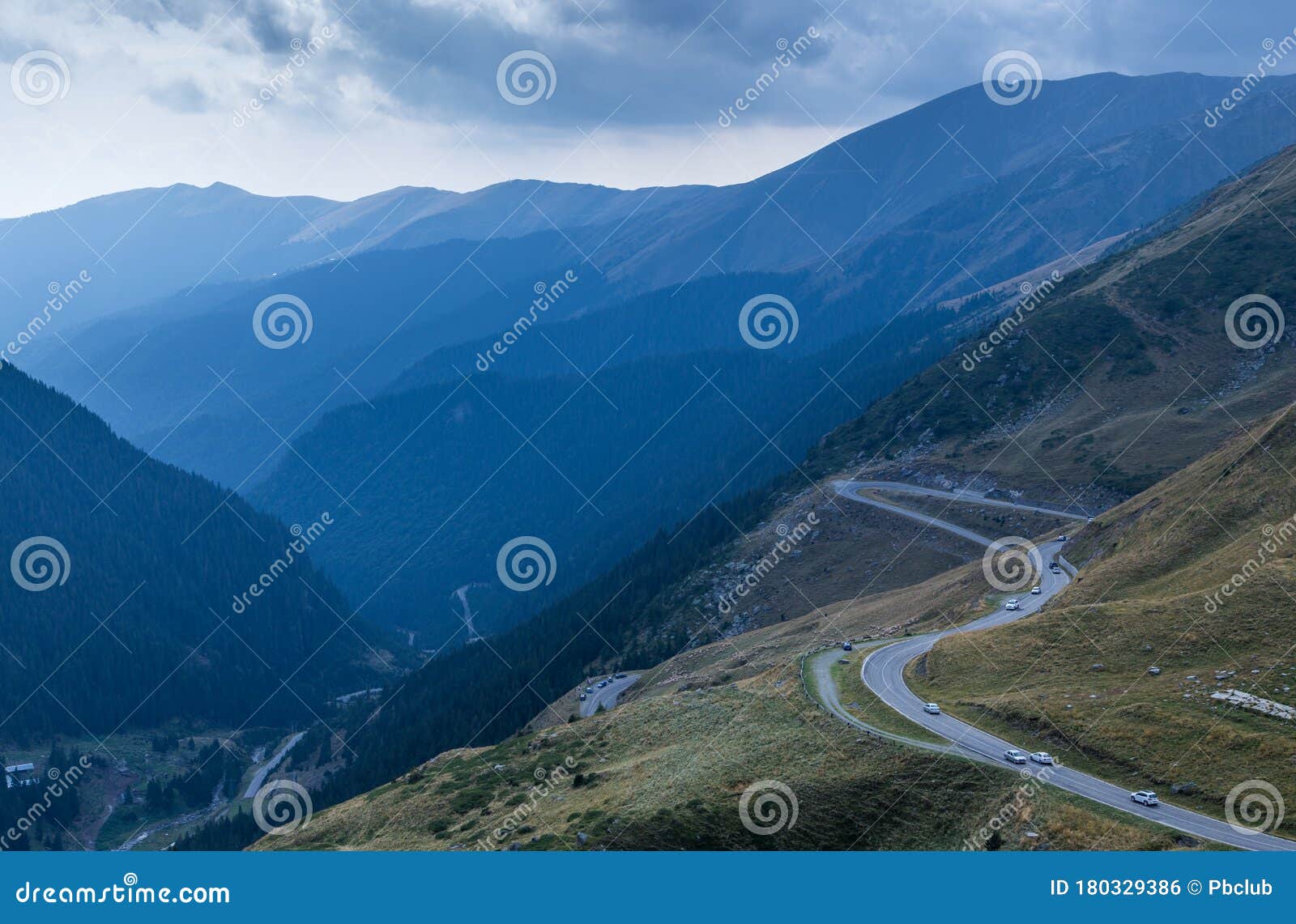 Windy Mountain Road stock photo. Image of winding, scenic - 180329386