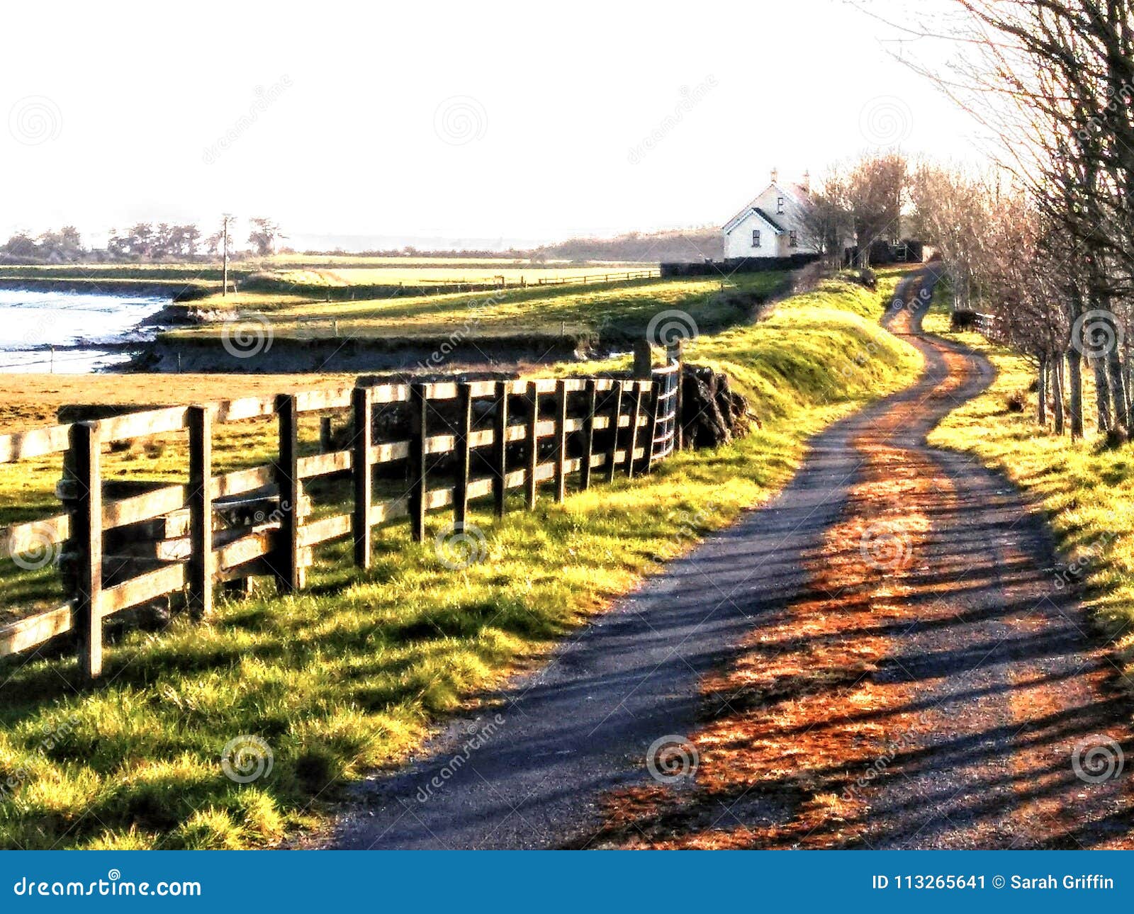 Windy Path Up To Old Cottage Stock Image - Image of cottage, secluded ...