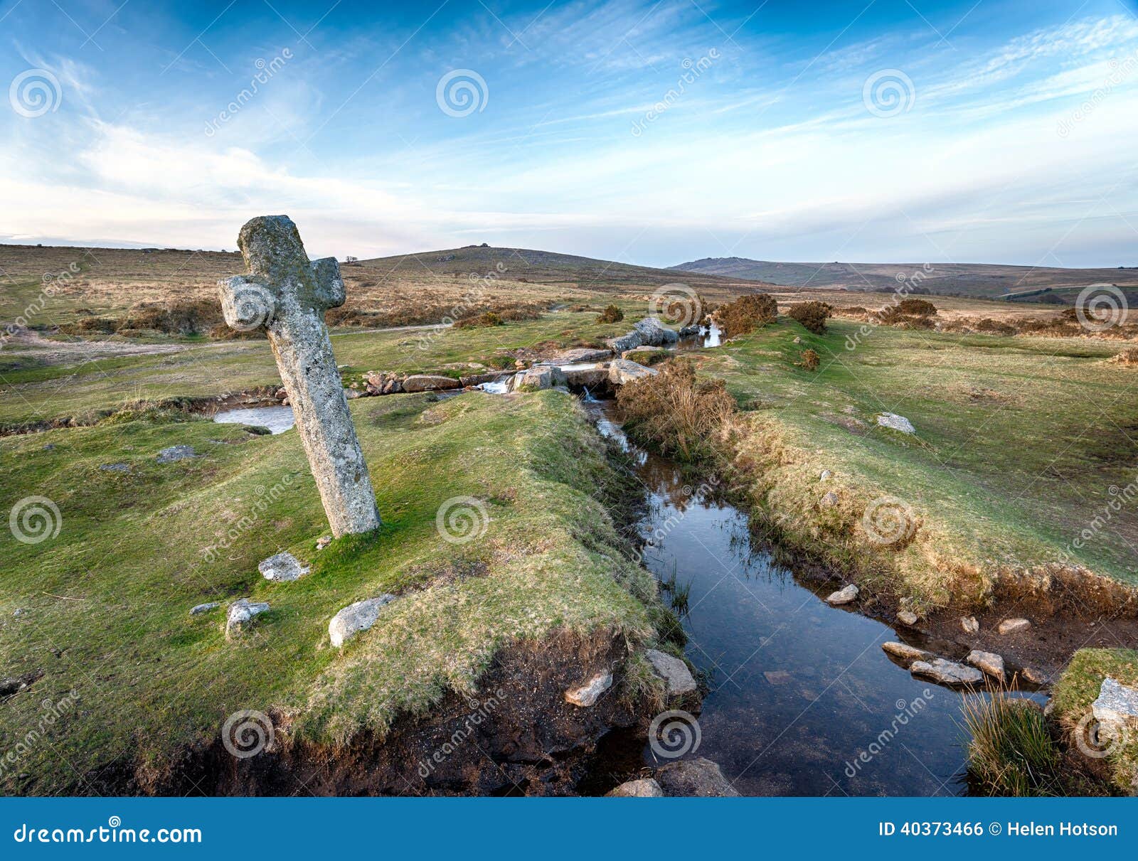Windy Post on Dartmoor stock photo. Image of english - 40373466