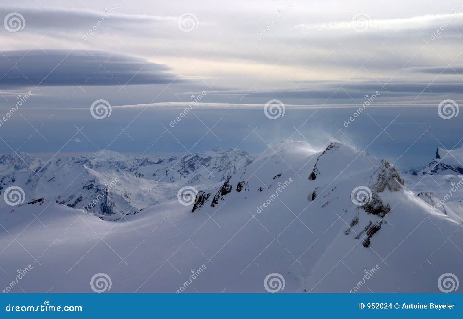 Windy summit stock photo. Image of peak, cold, glacier - 952024