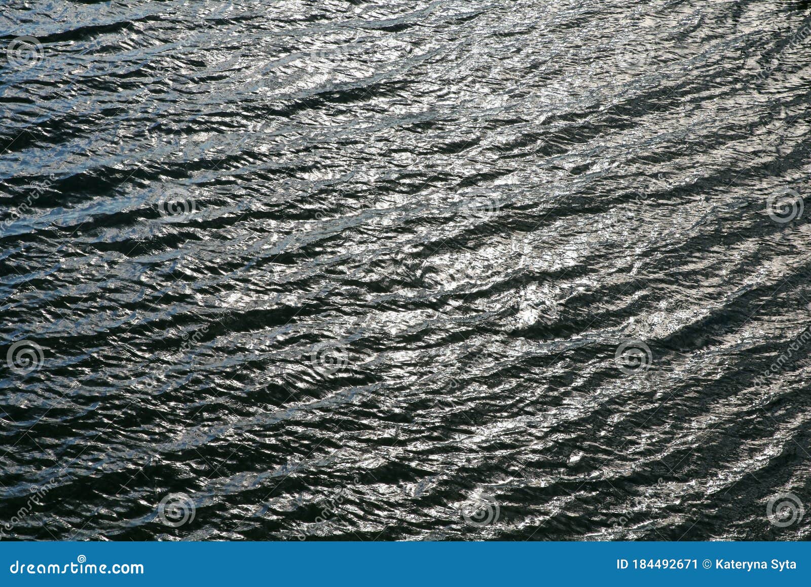 Windy Water Surface with Sunlight Stock Image - Image of mystery ...