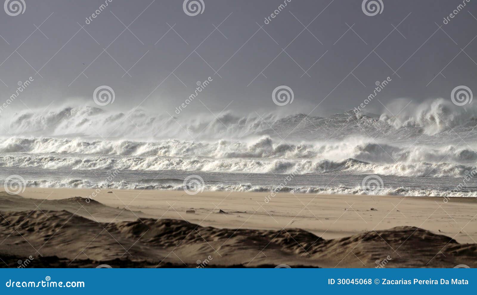 Windy waves stock photo. Image of shoreline, beach, sand - 30045068