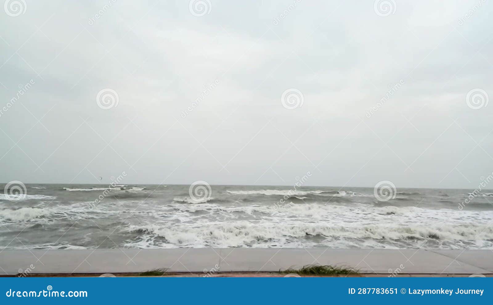 Windy and Wavy at the Beach, Thailand Stock Video - Video of shore ...