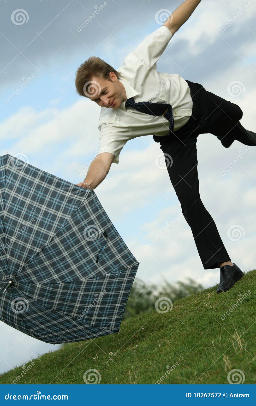 Windy weather stock photo. Image of male, manager, outdoor - 10267572